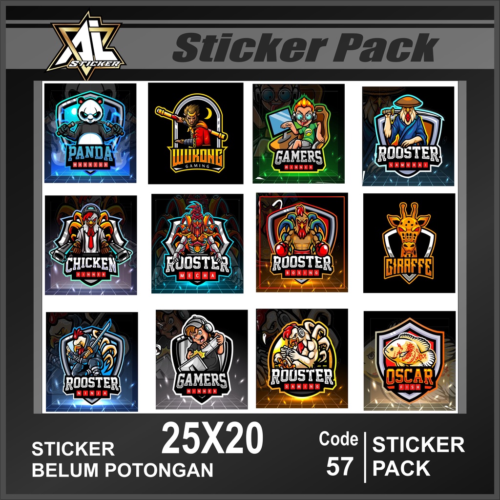 Jual logo SP57 Sticker Pack Racing Lembaran Sticker Variasi Motor ...