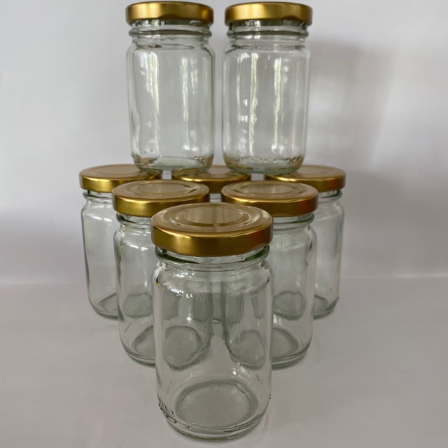 Jual Jar kaca / beling 120ml dengan penutup kaleng | Shopee Indonesia