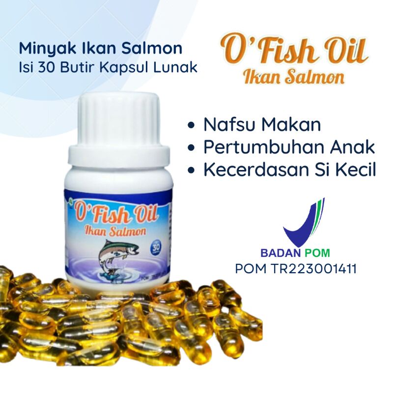 Jual Minyak Ikan Salmon O Fish Oil Penambah Nafsu Makan Anak Vitamin ...