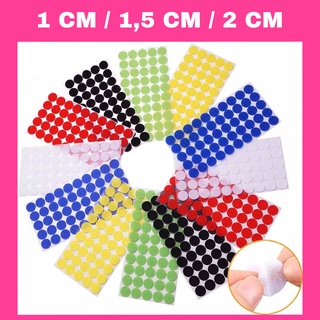 Jual 100 Pasang velcro bulat (10mm) (15mm) (20mm) double side perekat ...