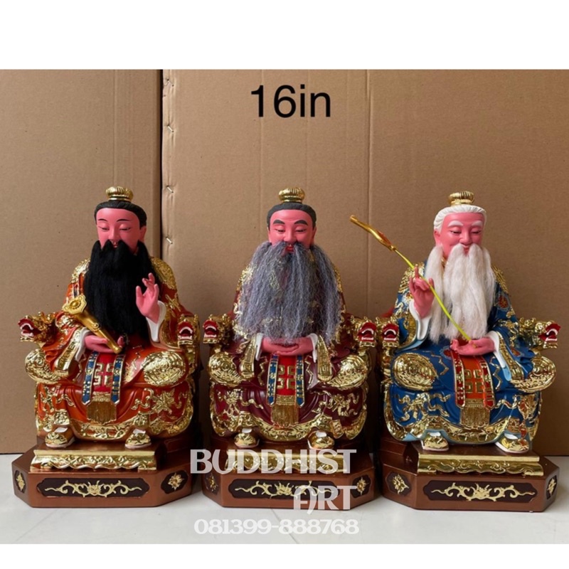 Jual Patung tiga Dewa sanqing daozu/ San qing Dao zu/ sam ceng 16 inch ...