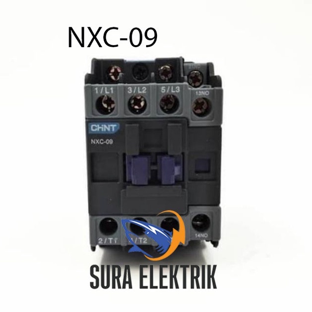 Jual Kontaktor Contactor 9A Chint NXC-09 NXC09 3P 4kW 220v | Shopee Indonesia