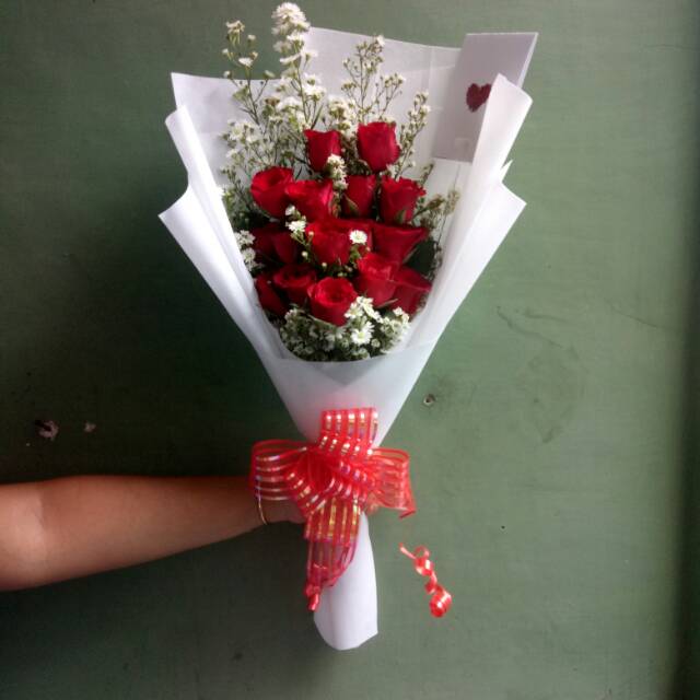 Jual Buket bunga mawar asli bucket wisuda hadiah ulang tahun fresh ...