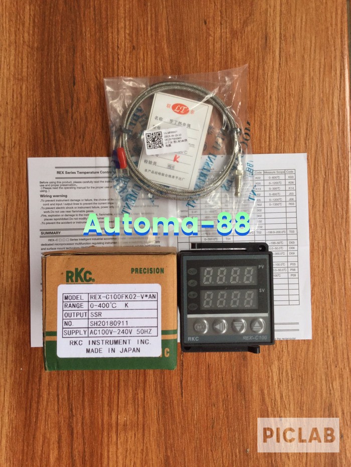 Jual Paket RKC Rex C100 Japan Rex-C100FK02-V*AN Out SSR Sensor ...