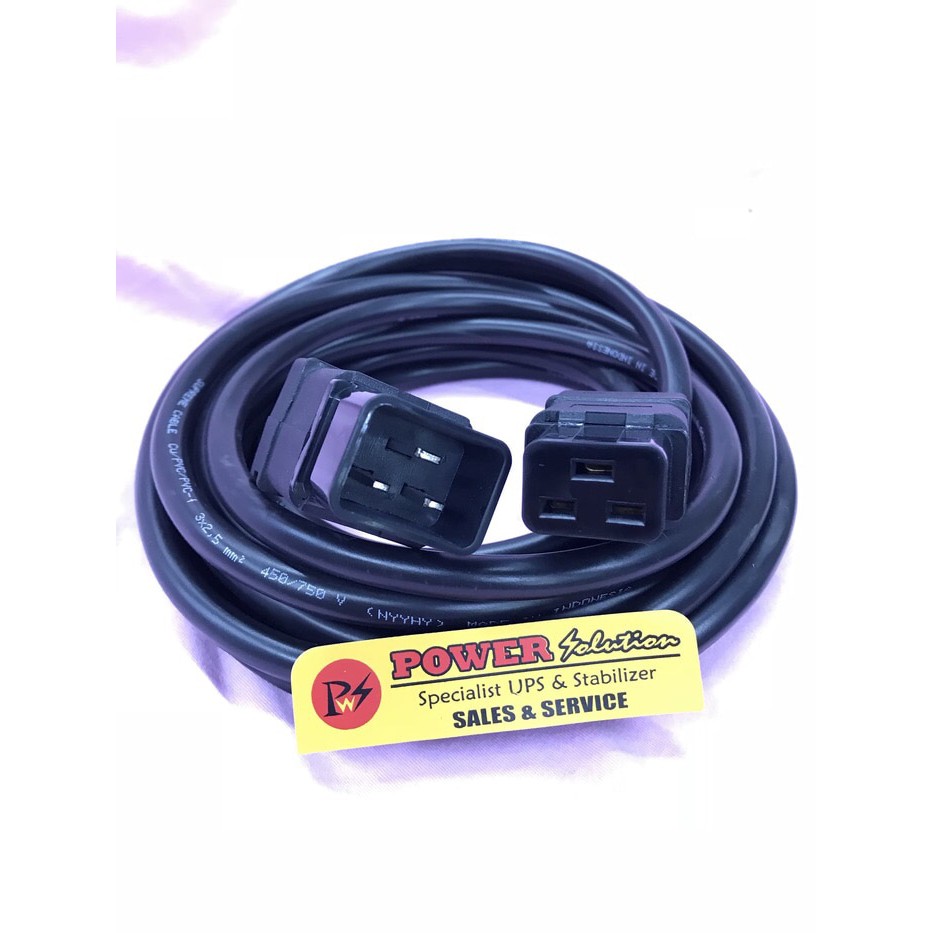 Jual Kabel Power Cord Output C19 to C20 10M 2.5mm | Shopee Indonesia