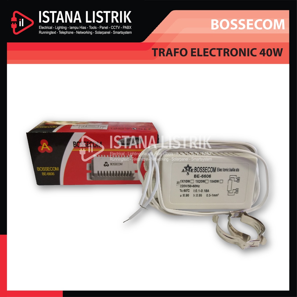 Jual BOSSECOM TRAFO ELECTRONIC 40W | Shopee Indonesia
