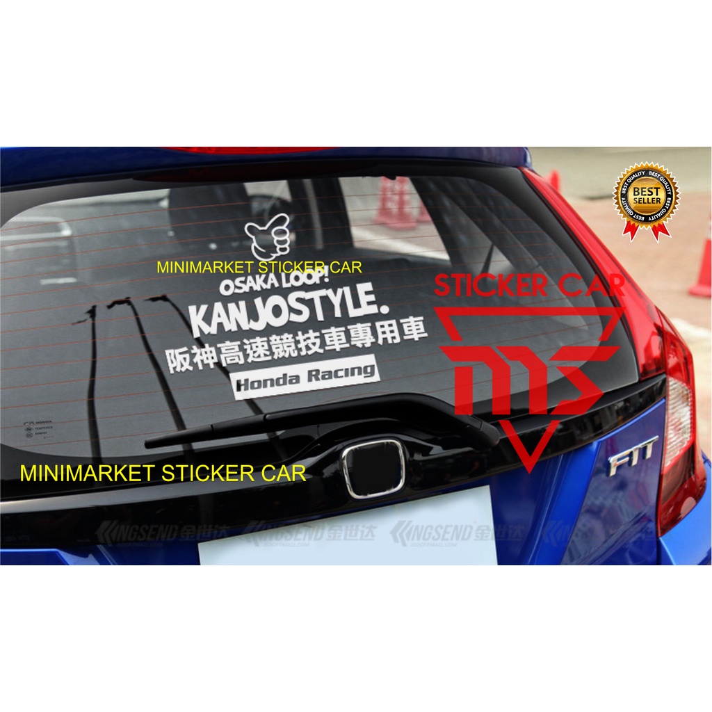 Jual Stiker Sticker Mobil Honda Racing Brio Jazz Mobilio Crv Brv Hrv