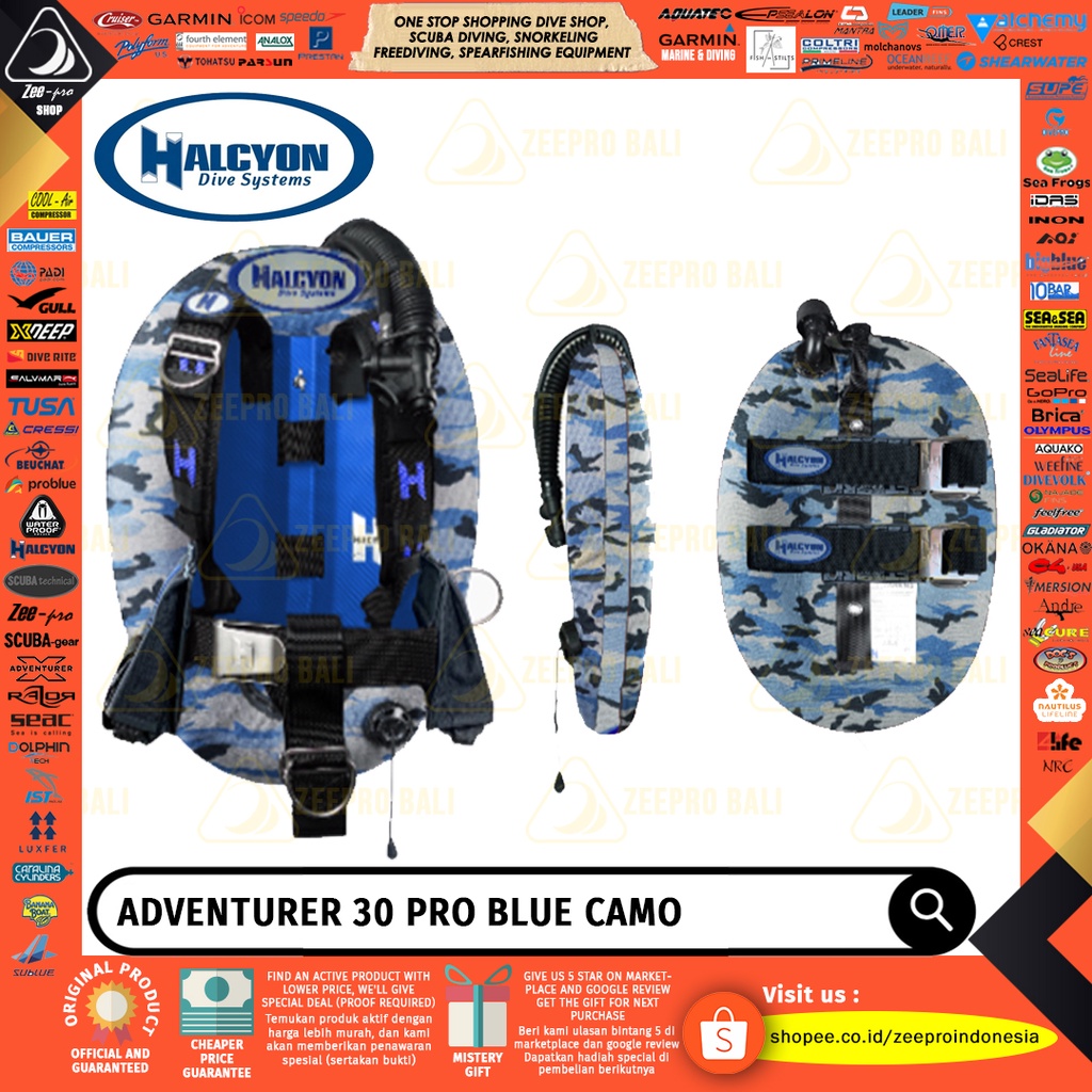 Jual Alat Selam Scuba Diving Technical BCD Halcyon Carbon Backplate ...