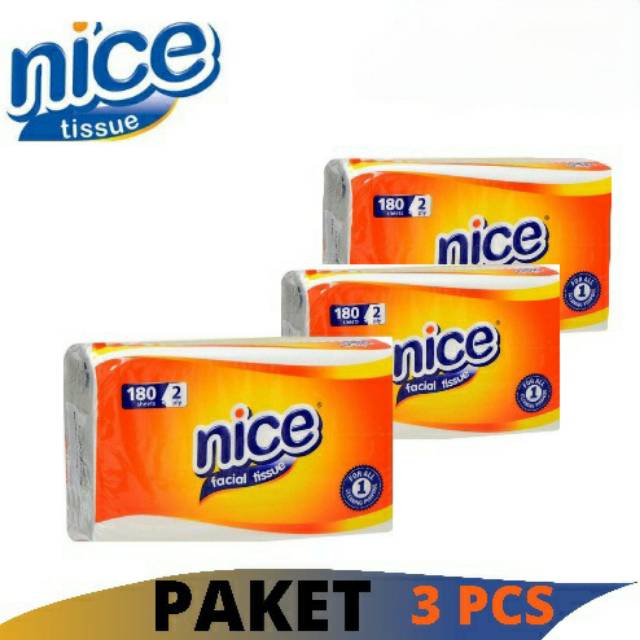 Jual Paket Tissue Nice 180 sheets isi 3 Pack | Shopee Indonesia