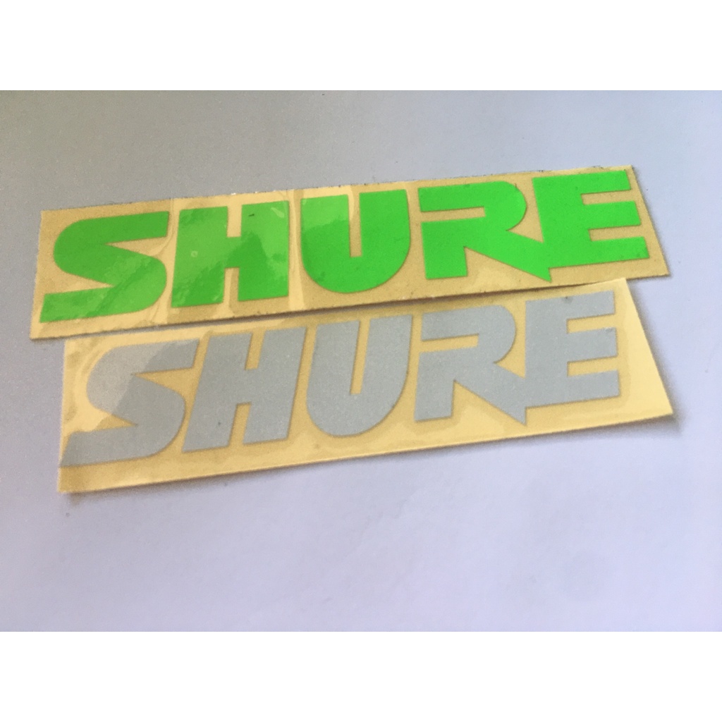 Jual stiker cutting timbul logo audio shure | Shopee Indonesia