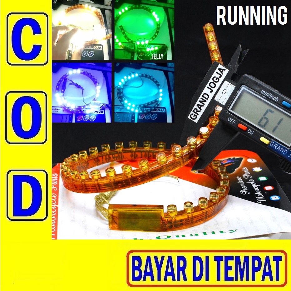 Jual KOM 16HIJK LED CUMI 48CM BESAR RUNNING Lampu Alis Kolong Bagasi ...