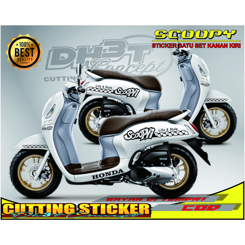 Jual STICKER SCOOPY 2021 CUTTING STICKER STRIPING LIFE & STYLE | Shopee ...