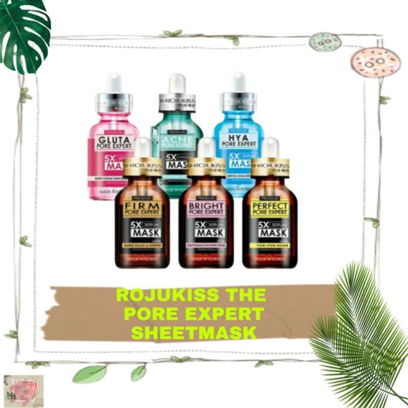 Jual ROJUKISS PREMIUM SHEET MASK ORIGINAL MADE IN KOREA-5X SERUM ...