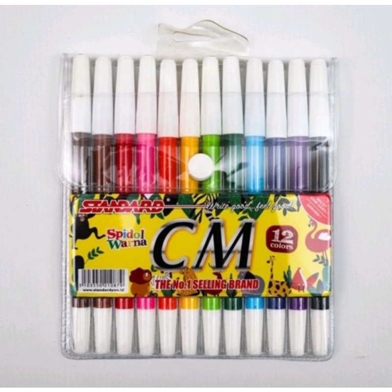 Jual STANDARD - Spidol Warna/Spidol Kecil set-12 warna CM-12 (1 set ... Jual STANDARD - Spidol Warna/Spidol Kecil set-12 warna CM-12 (1 set ...
