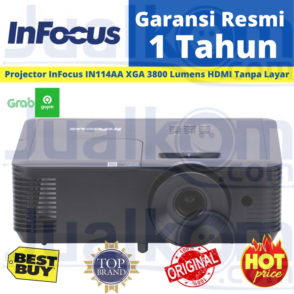 Jual Projector InFocus IN114AA XGA 3800Lumens HDMI (Tanpa Layar) IN ...