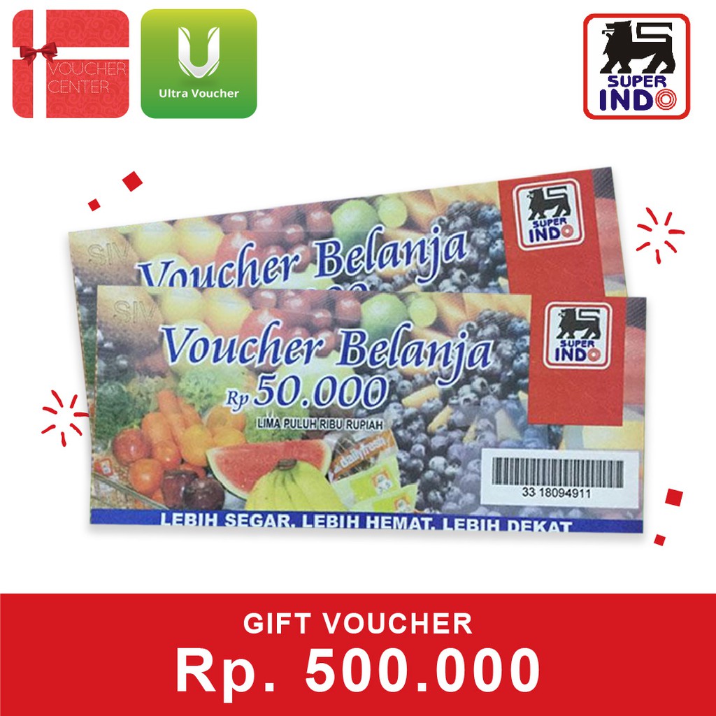 Jual Ultra Voucher Superindo Gift Card Rp.500.000,- | Shopee Indonesia