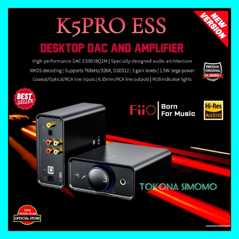 Jual Fiio K5 Pro / K5PRO Desktop DAC and Amplifier Original | Shopee Indonesia