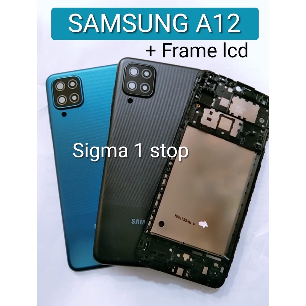 Jual CASING SAMSUNG A12 HOUSING CASE BACK DOOR FRAME LCD TULANG TENGAH ...
