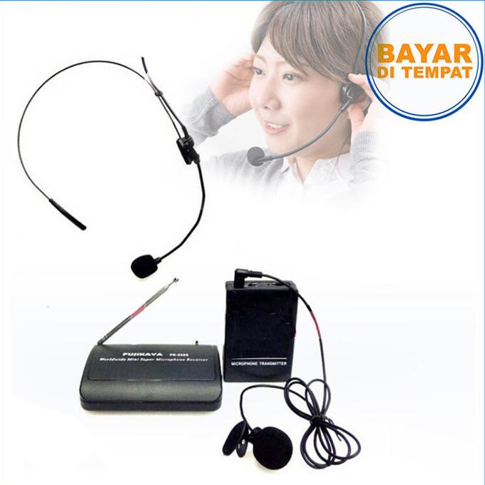 Jual Homic Hm-709 Wireless Microphone Mic Clip On + Headset | Shopee Indonesia