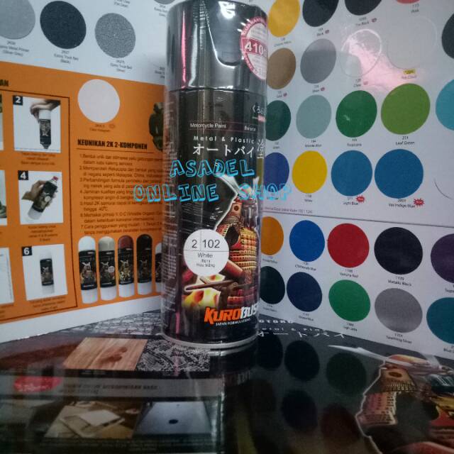 Jual Pilok cat semprot samurai paint 102 White (putih) | Shopee Indonesia