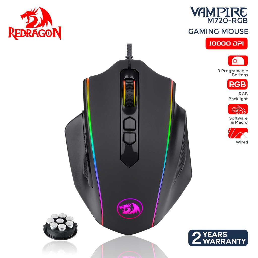 Jual Redragon Gaming Mouse RGB Vampire - M720-RGB | Shopee Indonesia