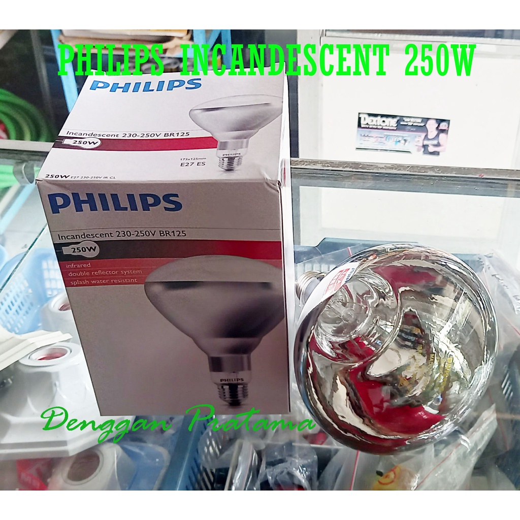 Jual Lampu Philips 250W Incandescent BR125 250 Watt | Shopee Indonesia