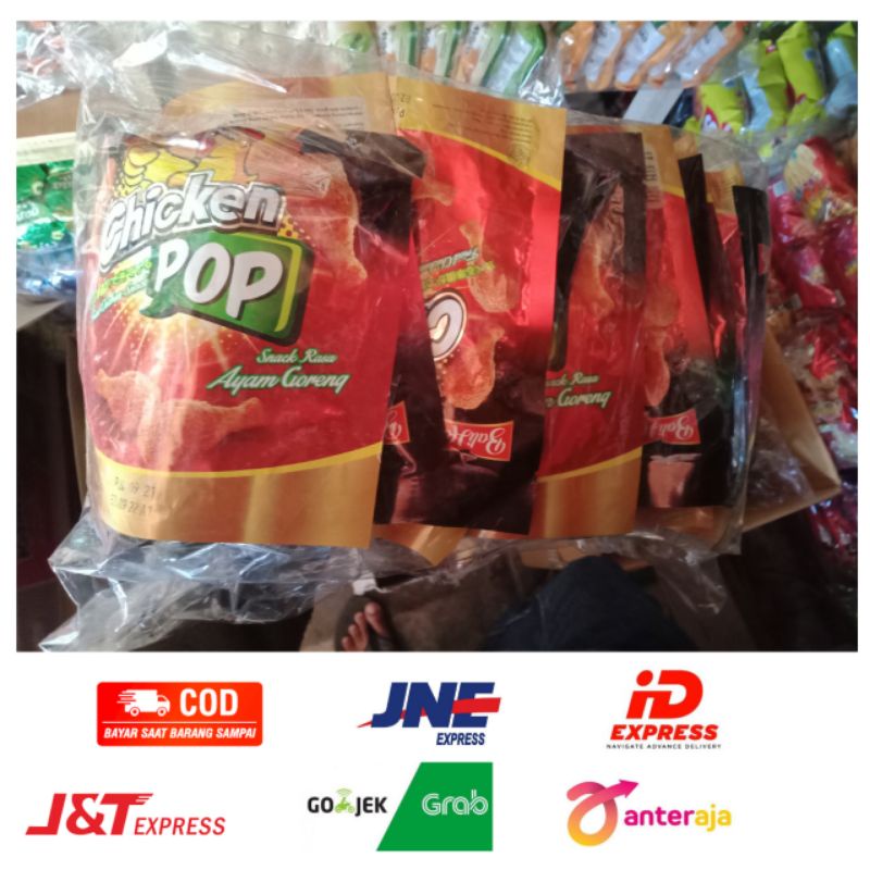 Jual Chicken Pop Snack Rasa Ayam Goreng 1 pack isi 10 Pcs | Shopee ...
