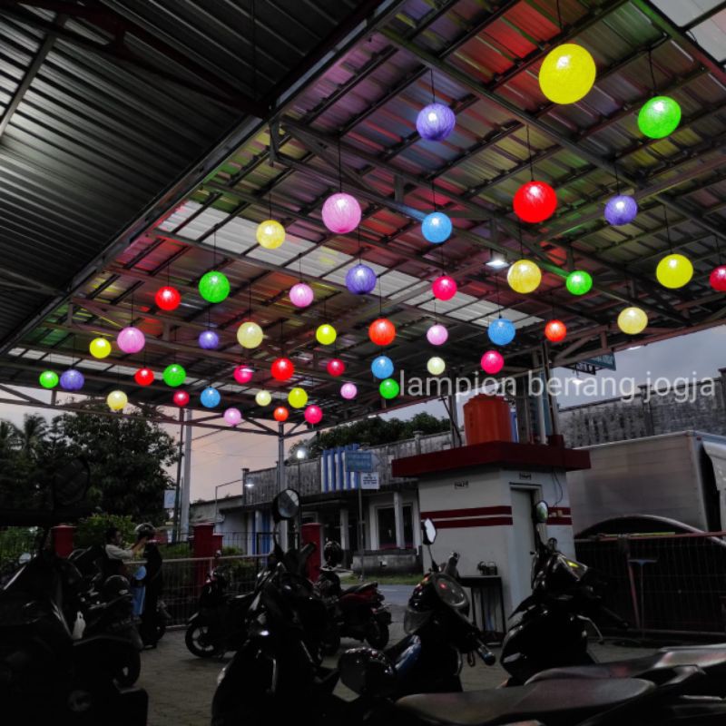 Jual [TERMURAH] 20CM LAMPION BENANG GANTUNG / LAMPION DEKORASI ...