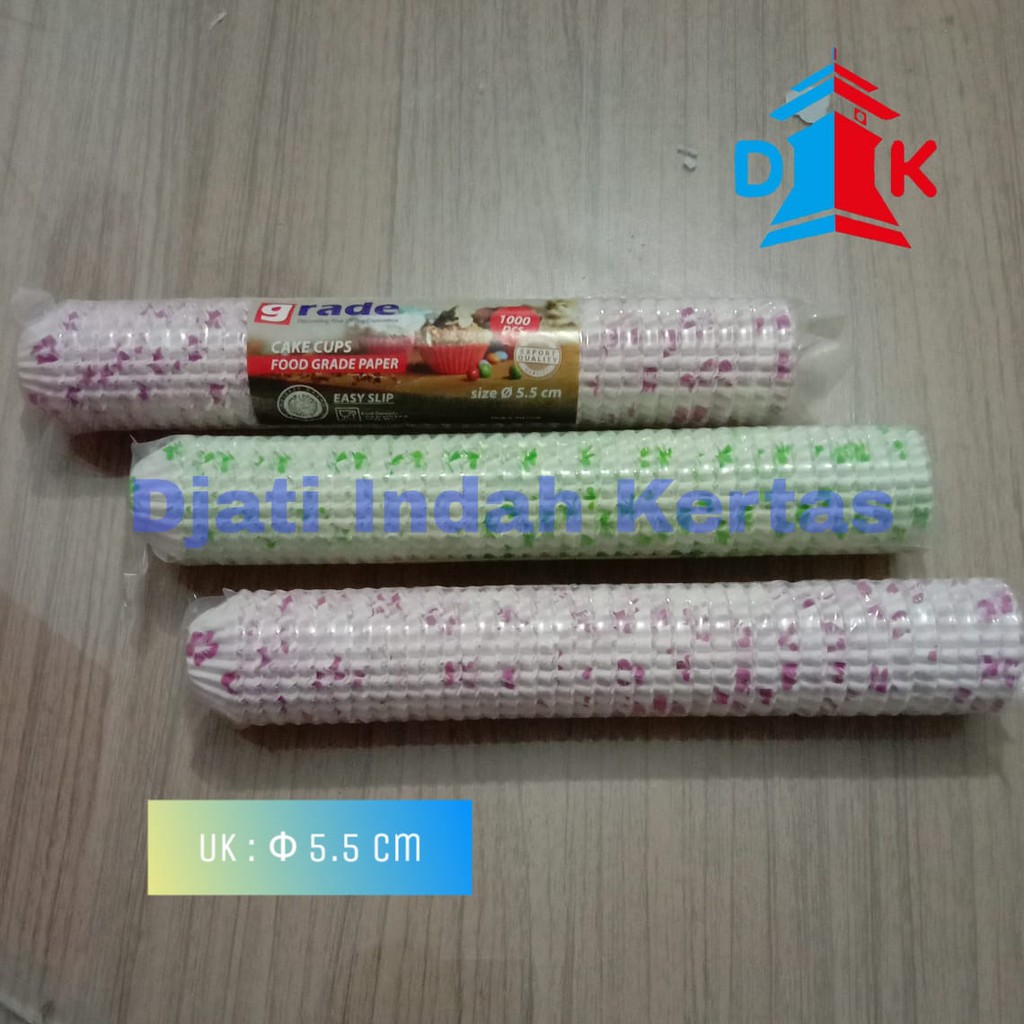 Jual DISKON !!! Cup Cake/Cup Roti Grade ukuran kecil MOTIF BUNGA ( 5,5 ...