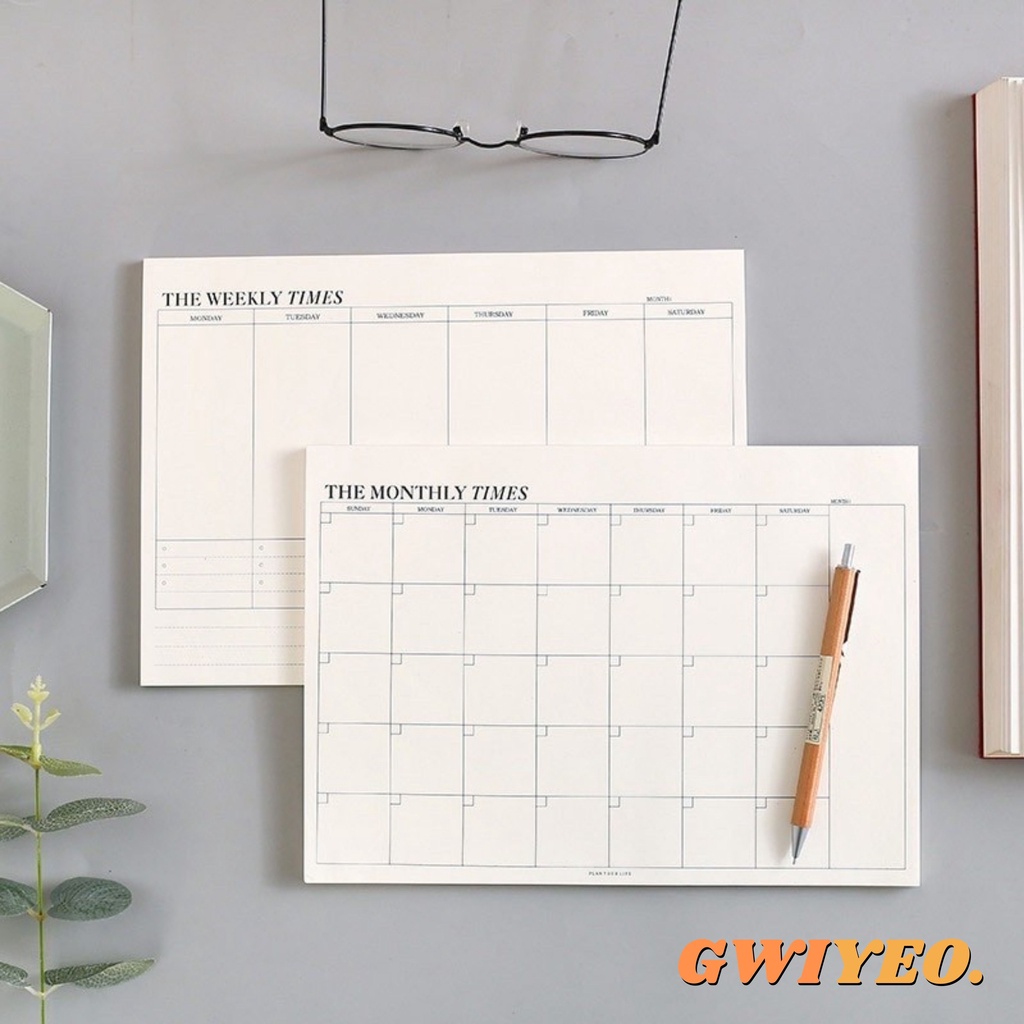 Jual Planner Notepad Tear Weekly Memopad Journal Jurnal Mingguan ...