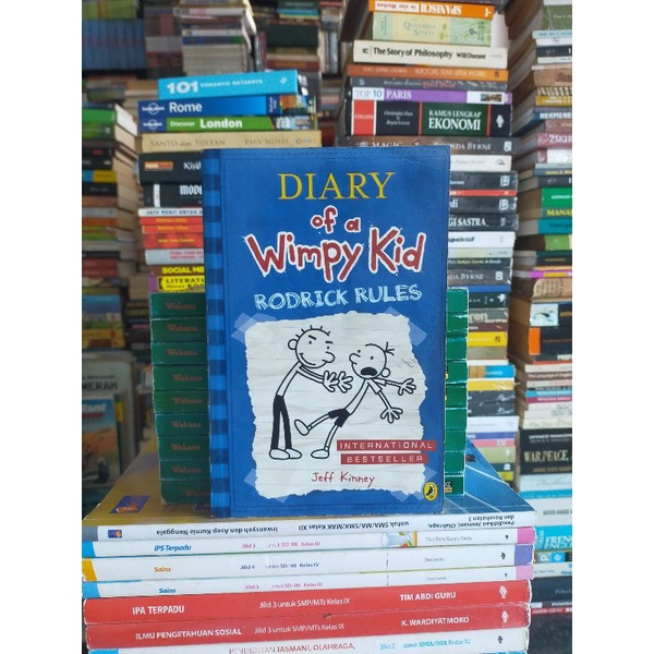 Jual Novel Import : DIARY of A Wimpy Kid RODRICK RULES | Shopee Indonesia