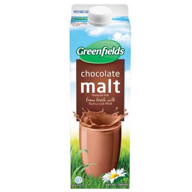 Jual GREENFIELDS FRESH MILK CHOCO MALT 1000ML | Shopee Indonesia