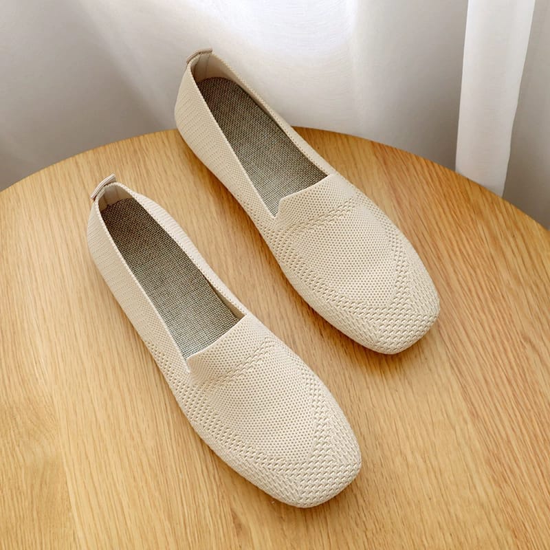 Jual flat shoes rajut knit premium import 105 | Shopee Indonesia