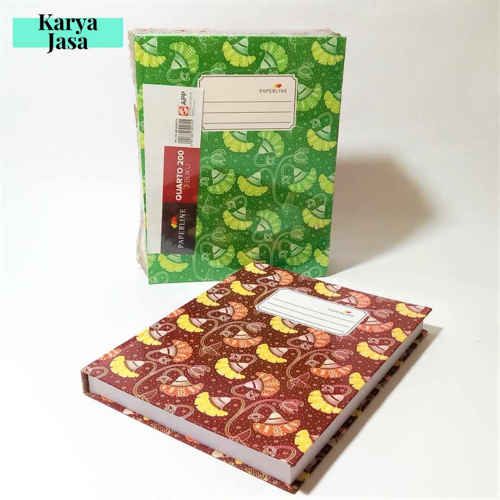 Jual Paperline Motif Batik Buku Tulis/Jurnal Hard Cover 200Lembar ...