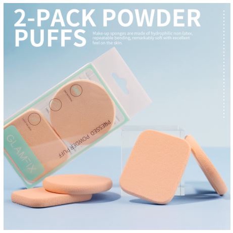 Jual GLAMFIX Blossom Lightweight Pressed Powder Puff _ Puff Spons Bedak ...