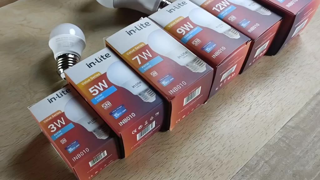 Jual INLITE LAMPU BOHLAM LED BULB 3W 5W 7W 9W 12W 15W 18W INB010 - PUTIH KUNING | Shopee Indonesia