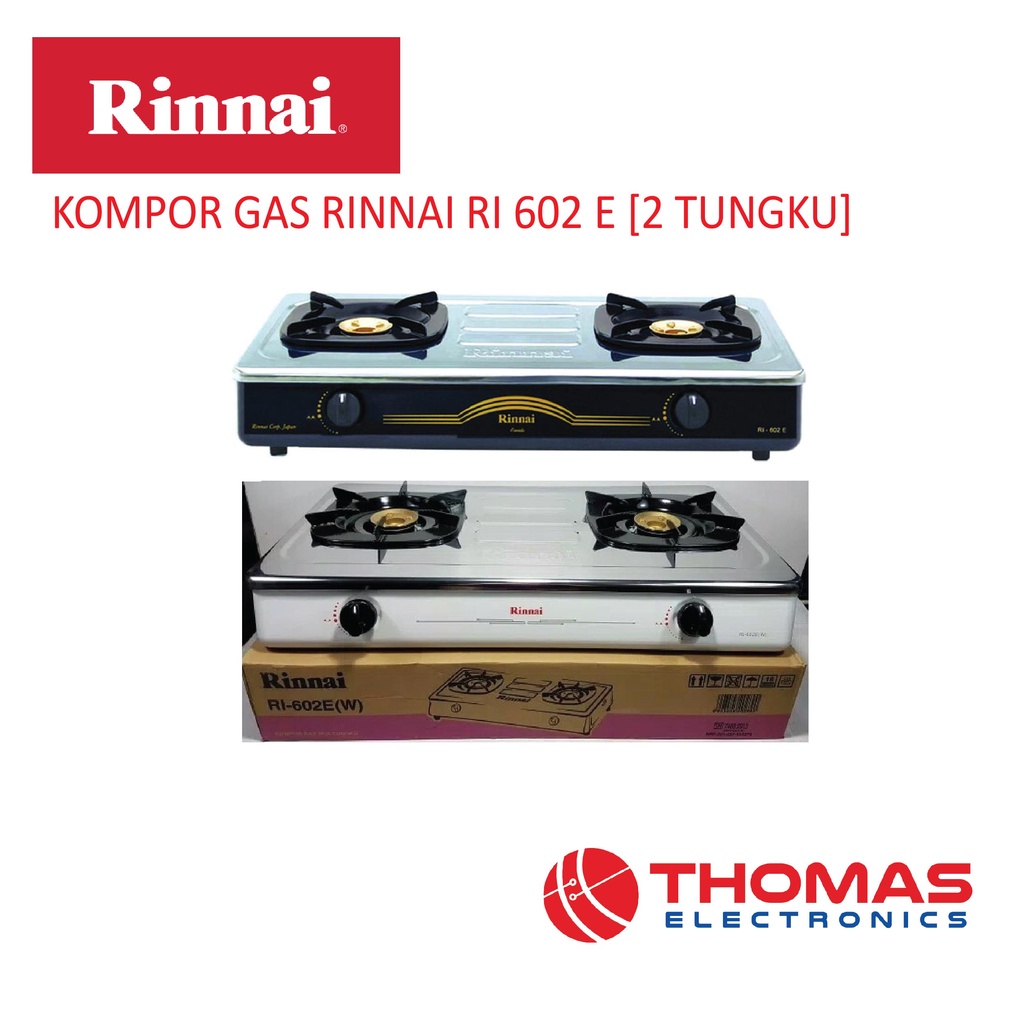 Jual Kompor Gas Rinnai RI 602 E 2 TUNGKU | Shopee Indonesia