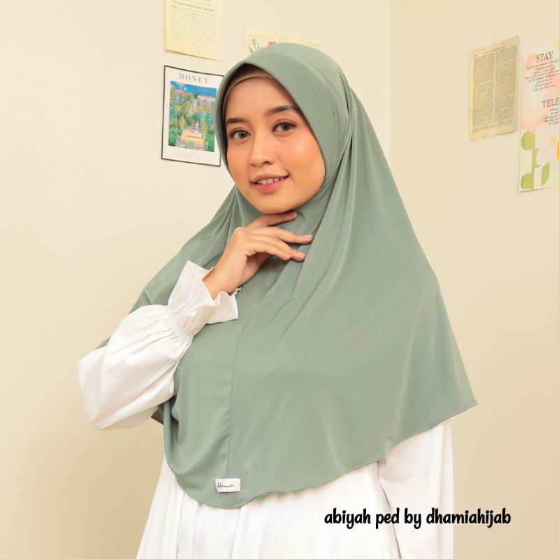 Jual ABIYAH PED by dhamia, JILBAB INSTAN BAHAN JERSEY | Shopee Indonesia