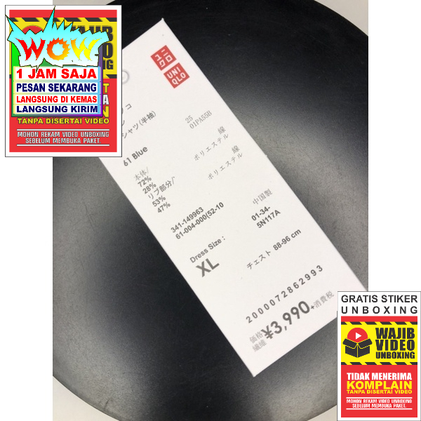 Jual UNIQLO LABEL TAG HANGTAG SUPER PREMIUM CO 1X DI KIRIM 600PCS ...