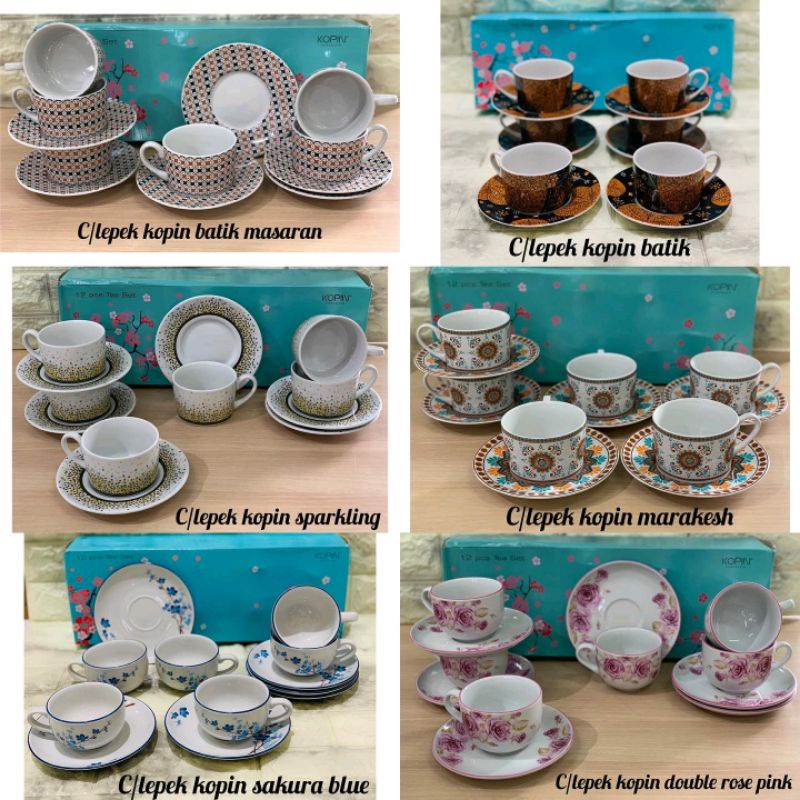 Jual GELAS LEPEK KOPIN 1 KOTAK 6set | Shopee Indonesia