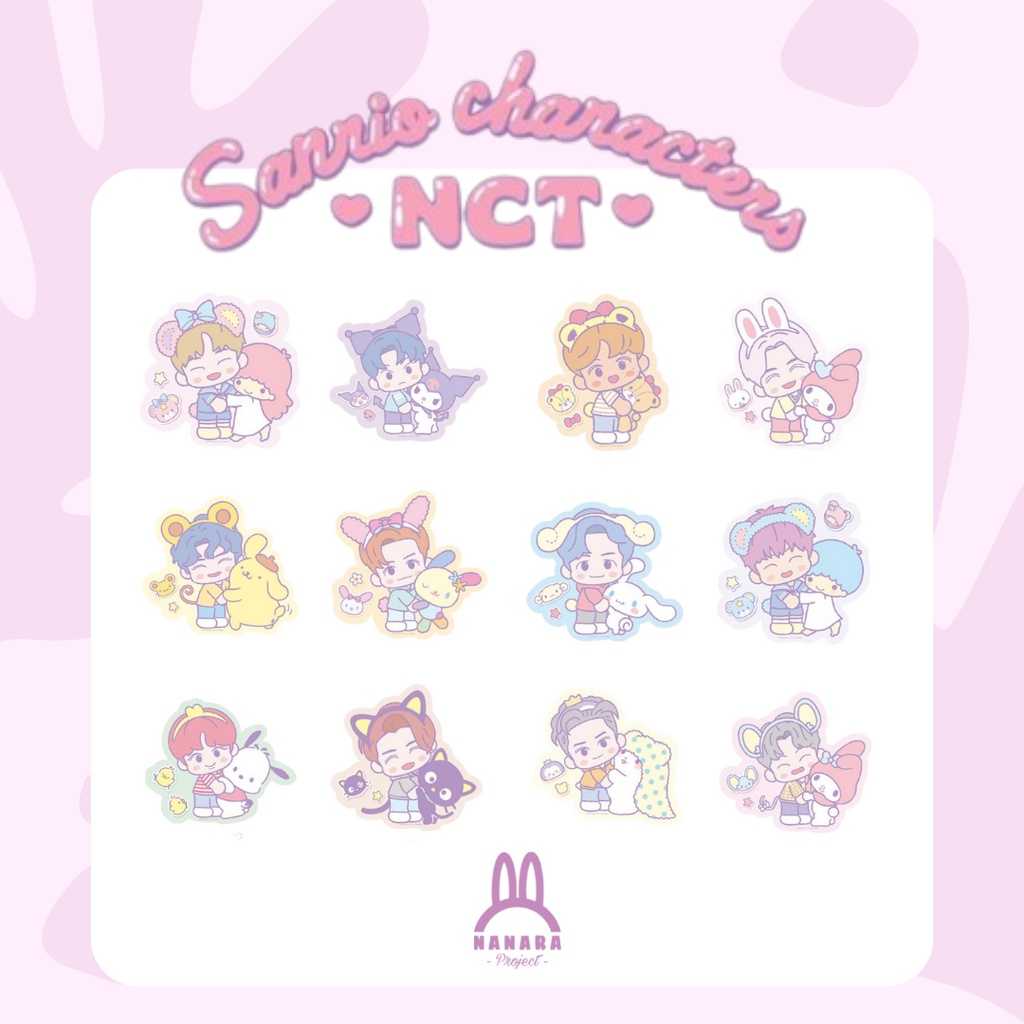 Jual (23 pcs) NCT X SANRIO STICKER SET (UNOFFICIAL) | Shopee Indonesia
