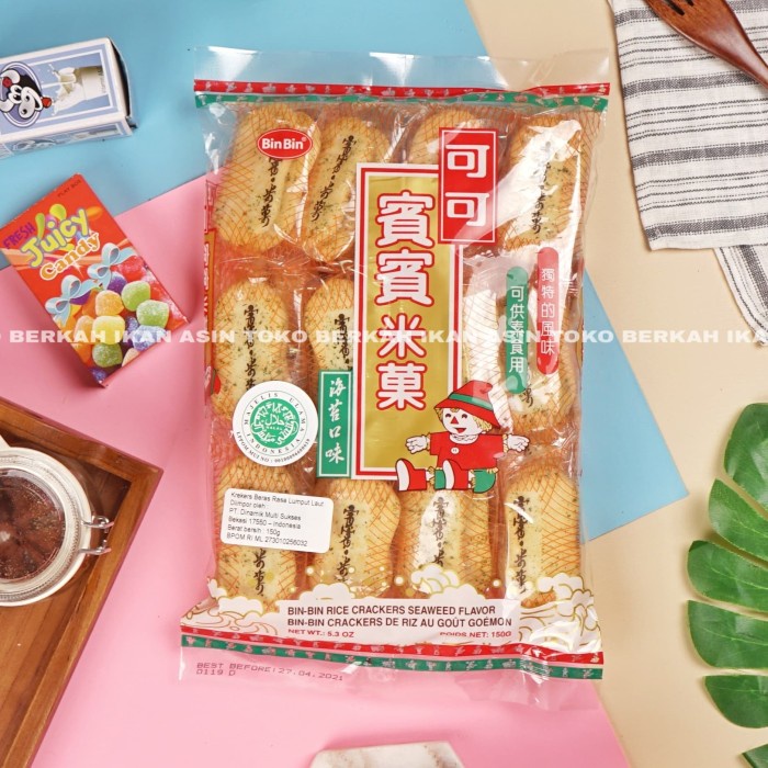 Jual ds201fs Binbin Rice Crackes Seaweed 150Gr / Bin Bin Biskuit Rumput ...
