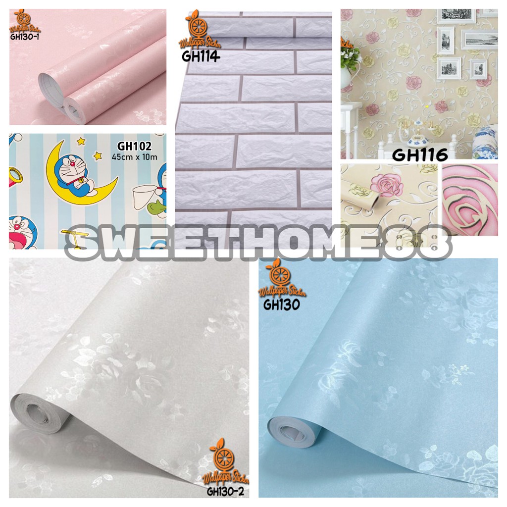 Jual Wallpaper Dinding Ukuran 45Cm X5M Wallpaper Stiker Motif Karakter ...