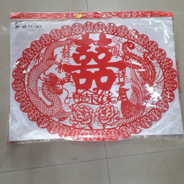 Jual sticker sanghi / sticker double happiness / sticker wedding ...