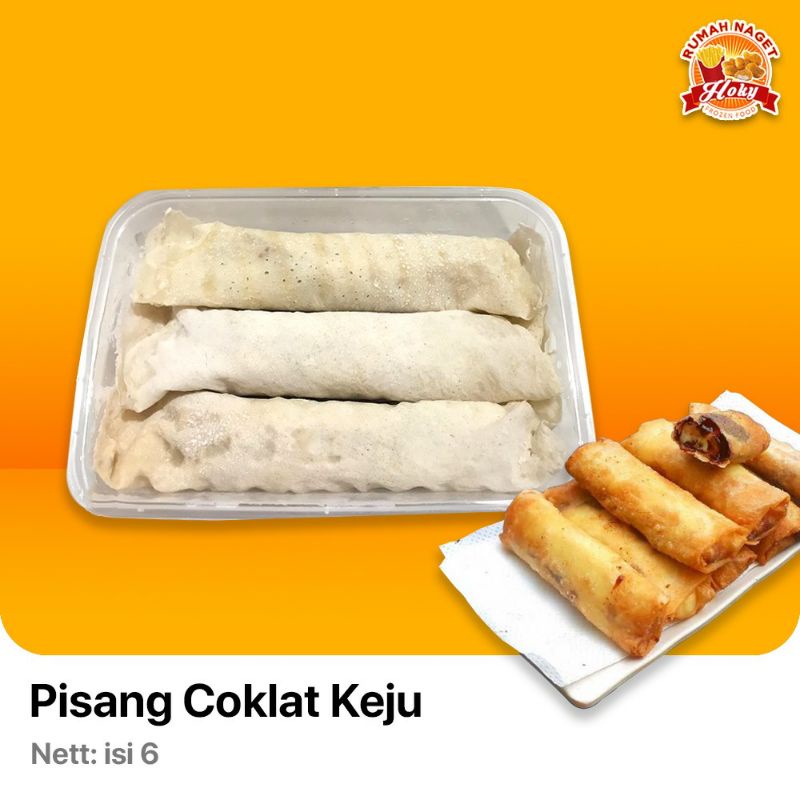 Jual Piscok Pisang Coklat Keju Frozen isi 6 | Shopee Indonesia