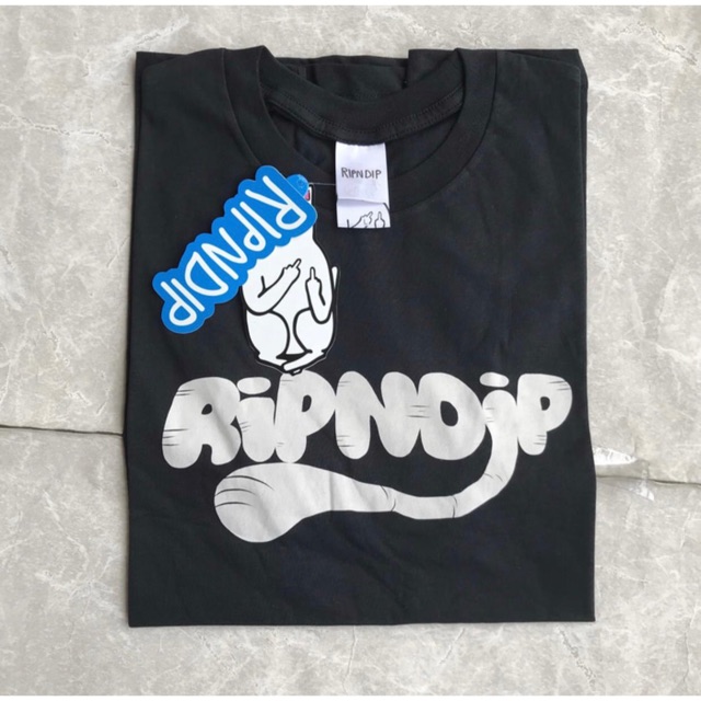 Jual RIPNDIP CAT FONT LOGO TSHIRT ORIGINAL FULL TAG | Shopee Indonesia