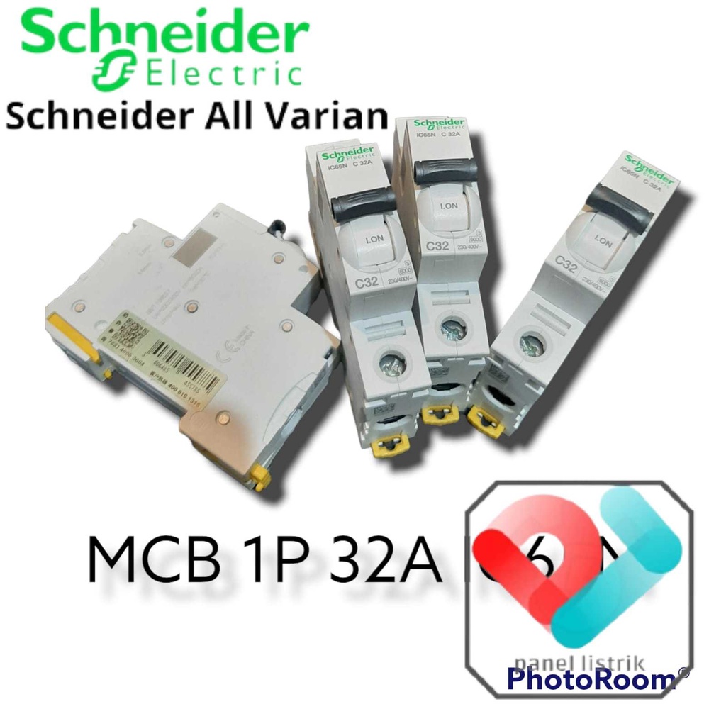 Jual MCB SCHNEIDER 1P 32A / MCB iC65N 1phas 32 Amper Schneider Mini ...
