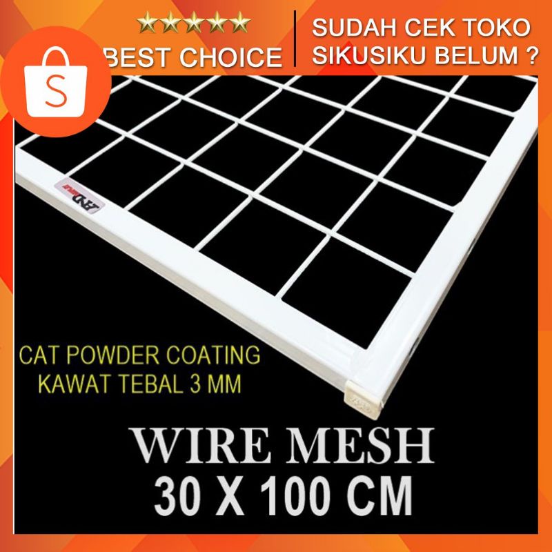 Jual Wire Grid Mesh 30 X 100 CM - Kawat Jaring Kotak - Ram Dinding ...