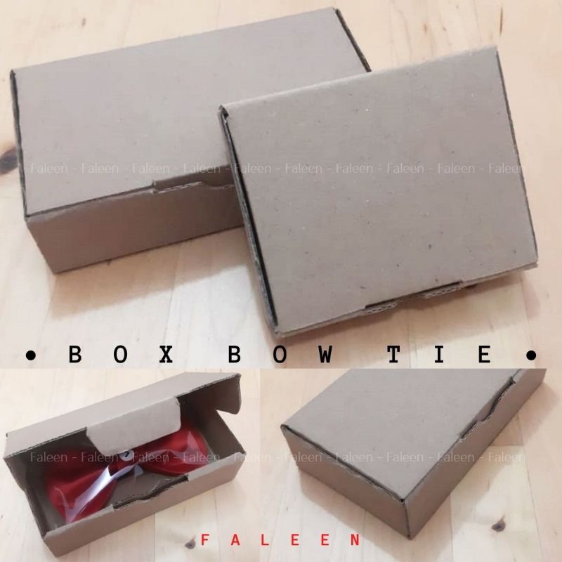 Jual KOTAK PACKAGING PACKING BOX DASI KUPU BOW TIE | Shopee Indonesia