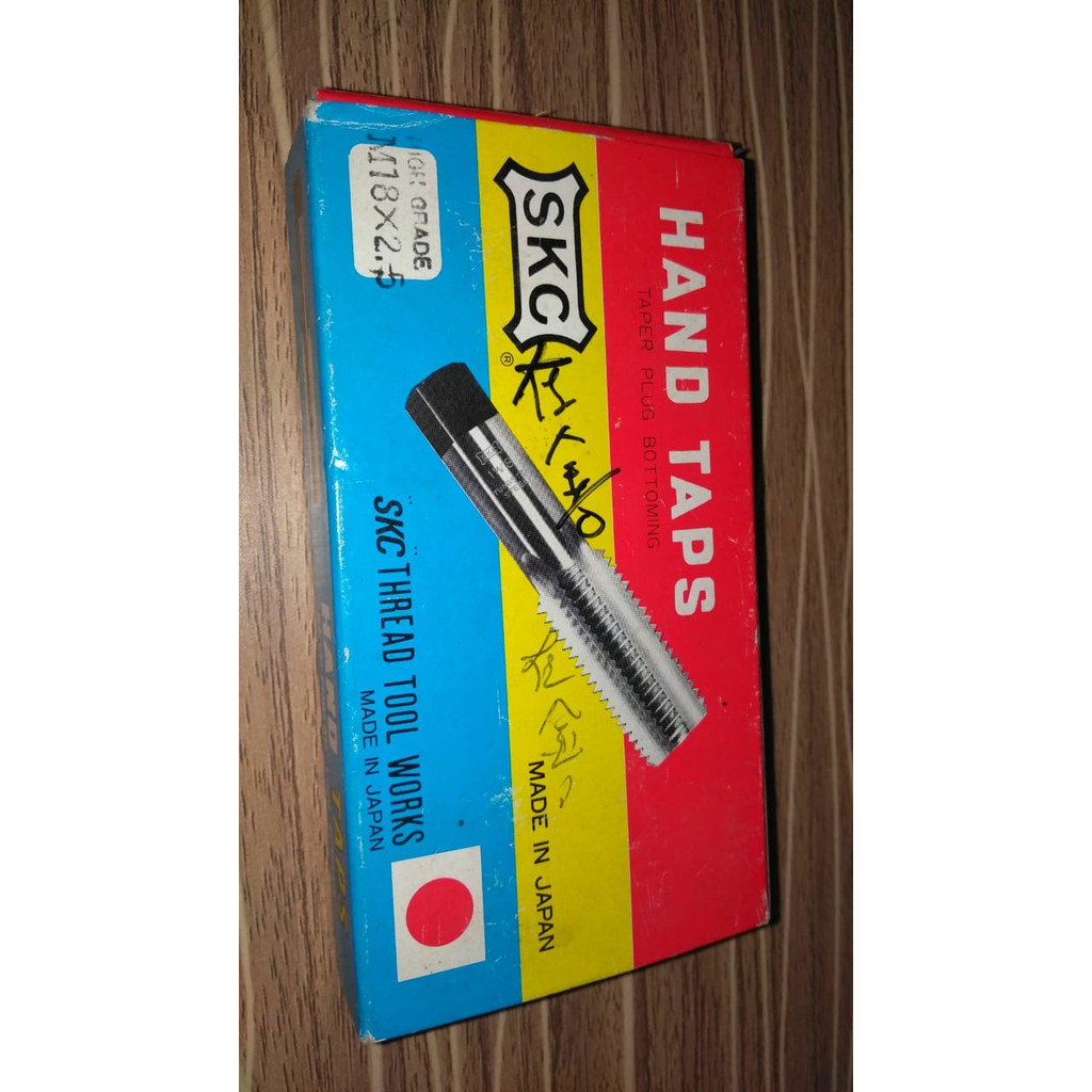 Jual SKC HAND TAPS CARBON STEEL M18 X 2.5 @3PCS/SET | Shopee Indonesia